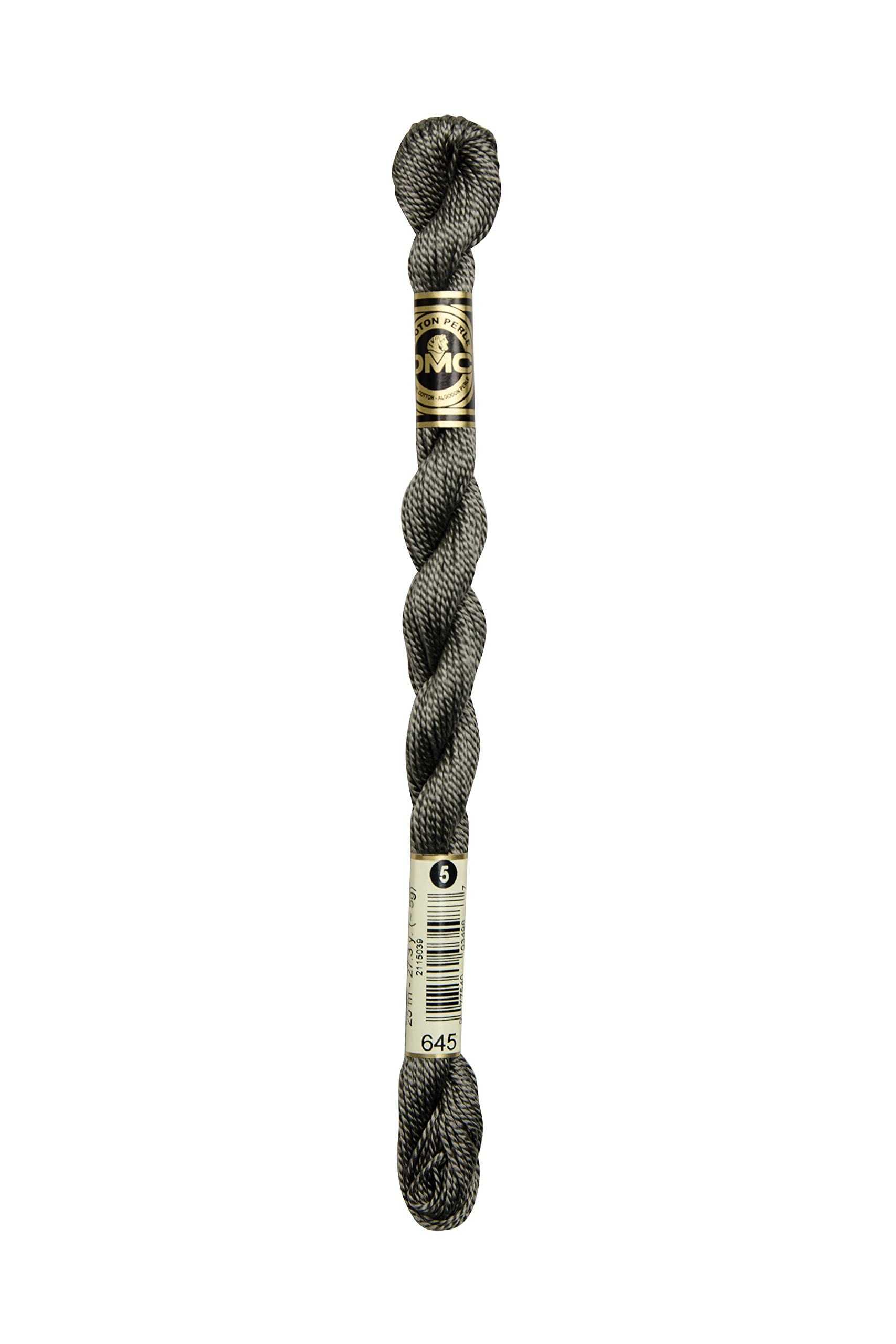 Amazon.com: DMC 115 5-645 Pearl Cotton Thread, Very Dark Beaver Grey ...