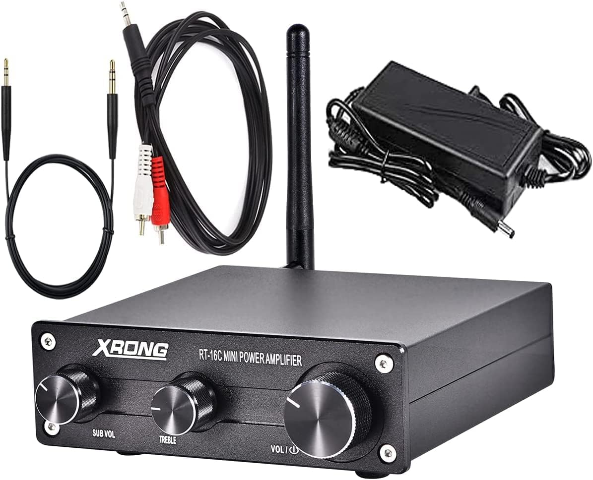 Bluetooth 2.1 amplifier RT-16B, Mini Hi-Fi Class D Integrated Amp for ...