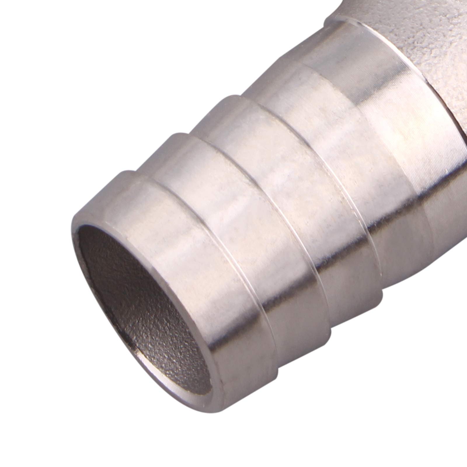 Snapklik.com : 1 Hose Barb X 3/4 Male NPT Stainless Steel 90 Degree ...