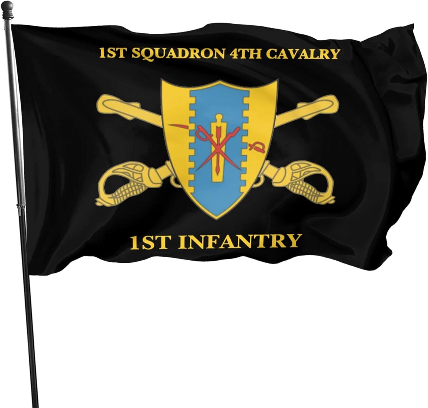 Amazon.com : 1st Squadron 4th Cavalry 1st Infantry Garden Flag 3x5 Ft ...