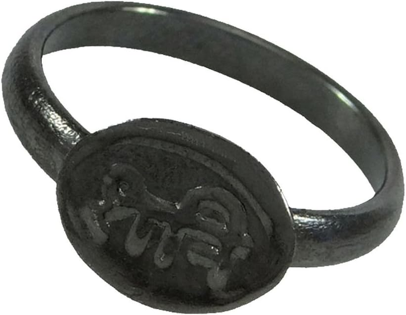 Amazon.com: Menjewell Shani Dosha Niwaran Black Horse Shoe Iron Ring ...