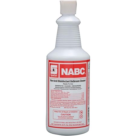 Amazon.com: Spartan NABC Bathroom Cleaner, Gallon, Gallons,4 Per Case ...