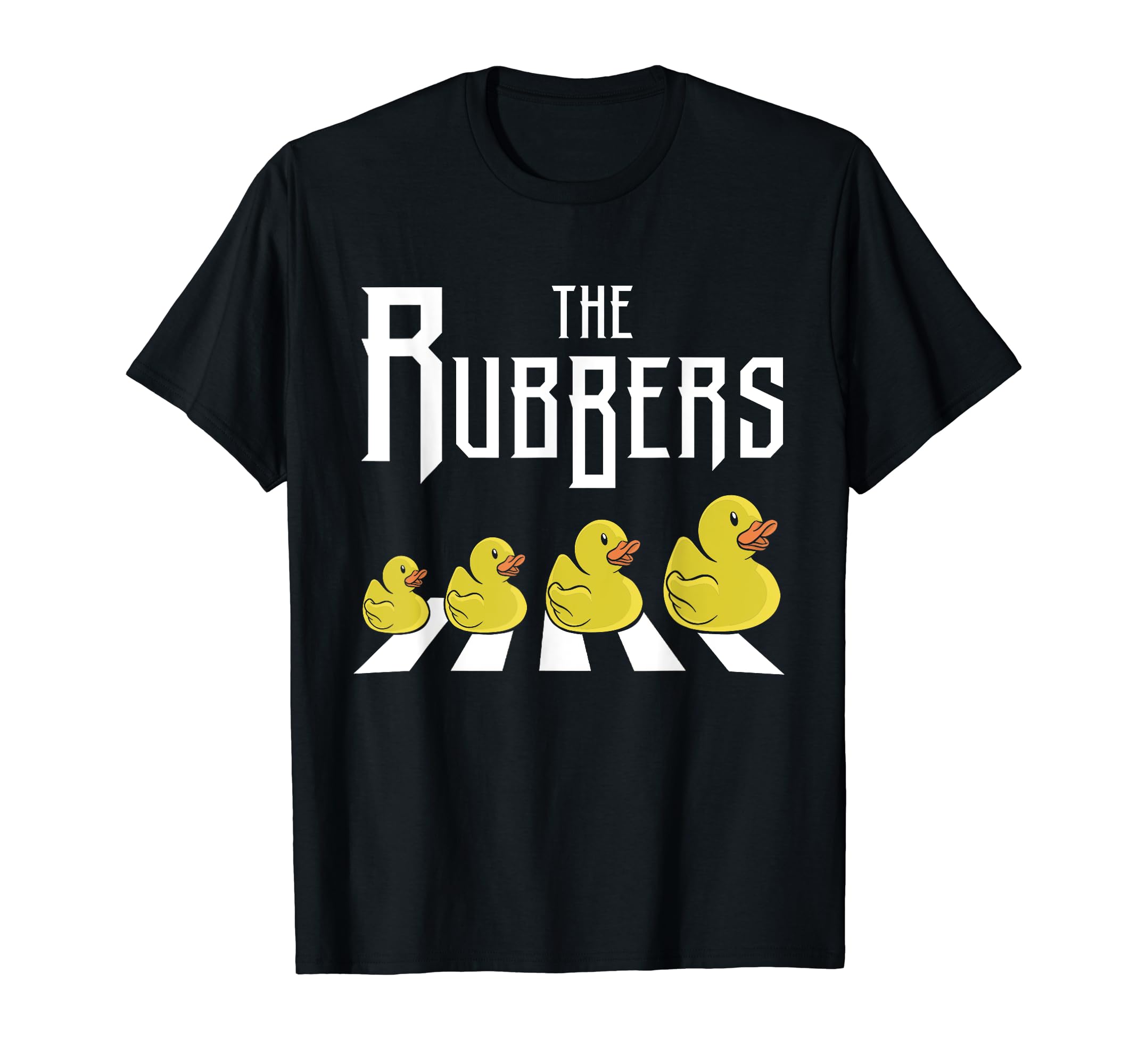 Amazon.com: The Rubbers Rubber Ducky Rubber Ducks Pedestrians T-Shirt ...