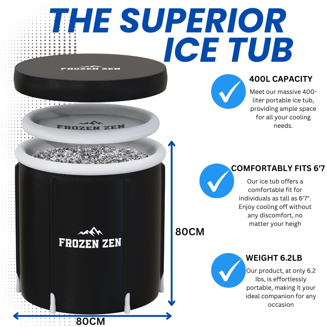 Snapklik.com : Frozen Zen Ice Bath Tub For Athletes
