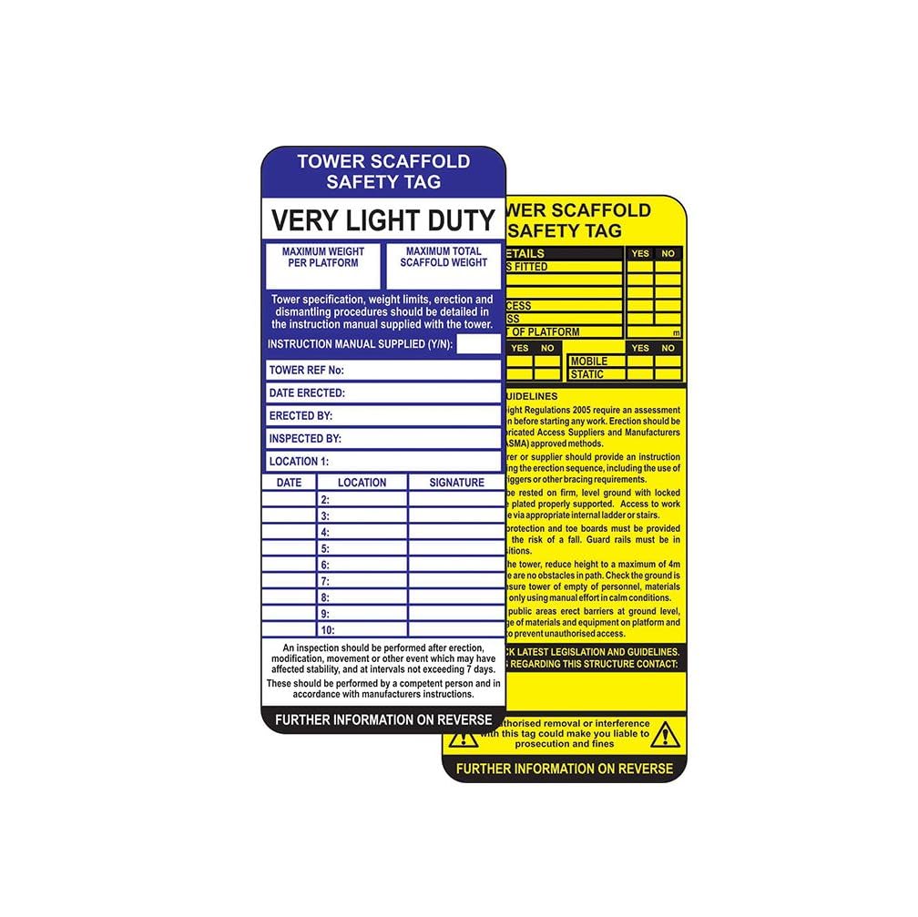 Scan SCATOWTAGI Tower Tag Replacement Inserts - Pack of 10 : Amazon.co ...