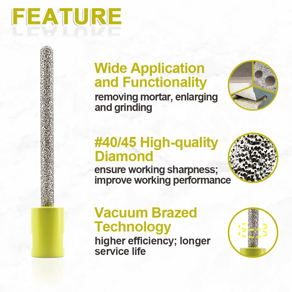 Snapklik.com : Diamond Mortar Raking Bit 5/16 X 4