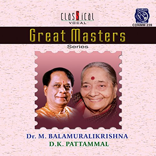 Amazon.co.jp: Great Masters-Dr.M.Balamurali Krishna/D.K.Pattammal : Dr ...