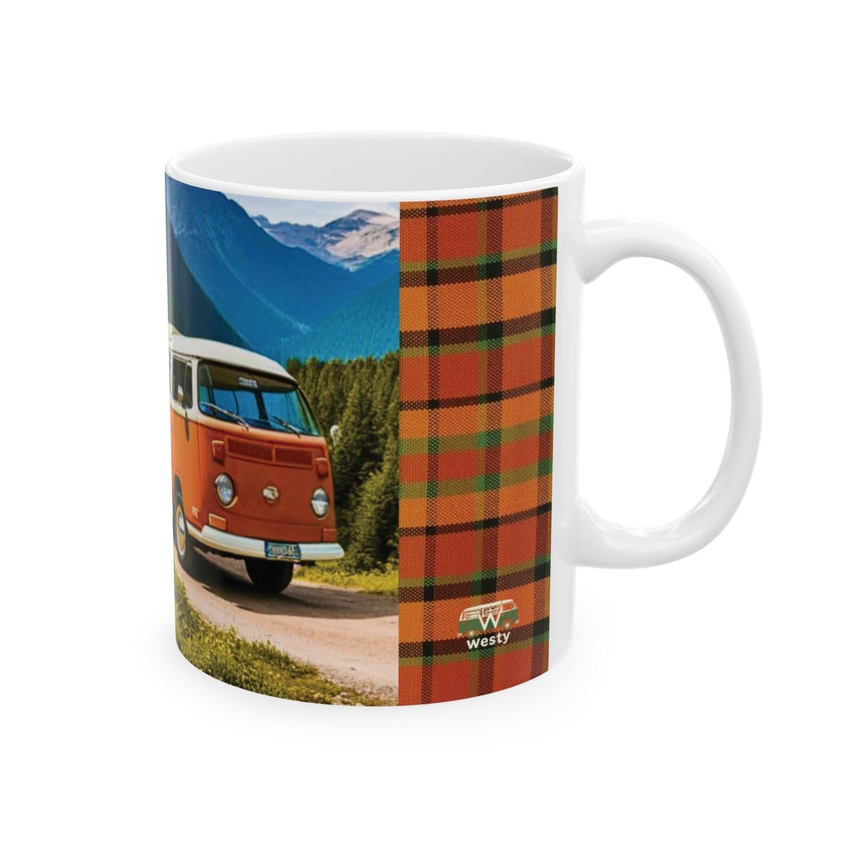 Amazon.com | Westy Westfalia Camper Ceramic Mug, Campervan Coffee Cup ...