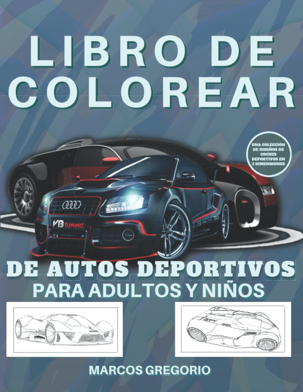 Buy libro de colorear de autos deportivos para adultos y niños: Una ...