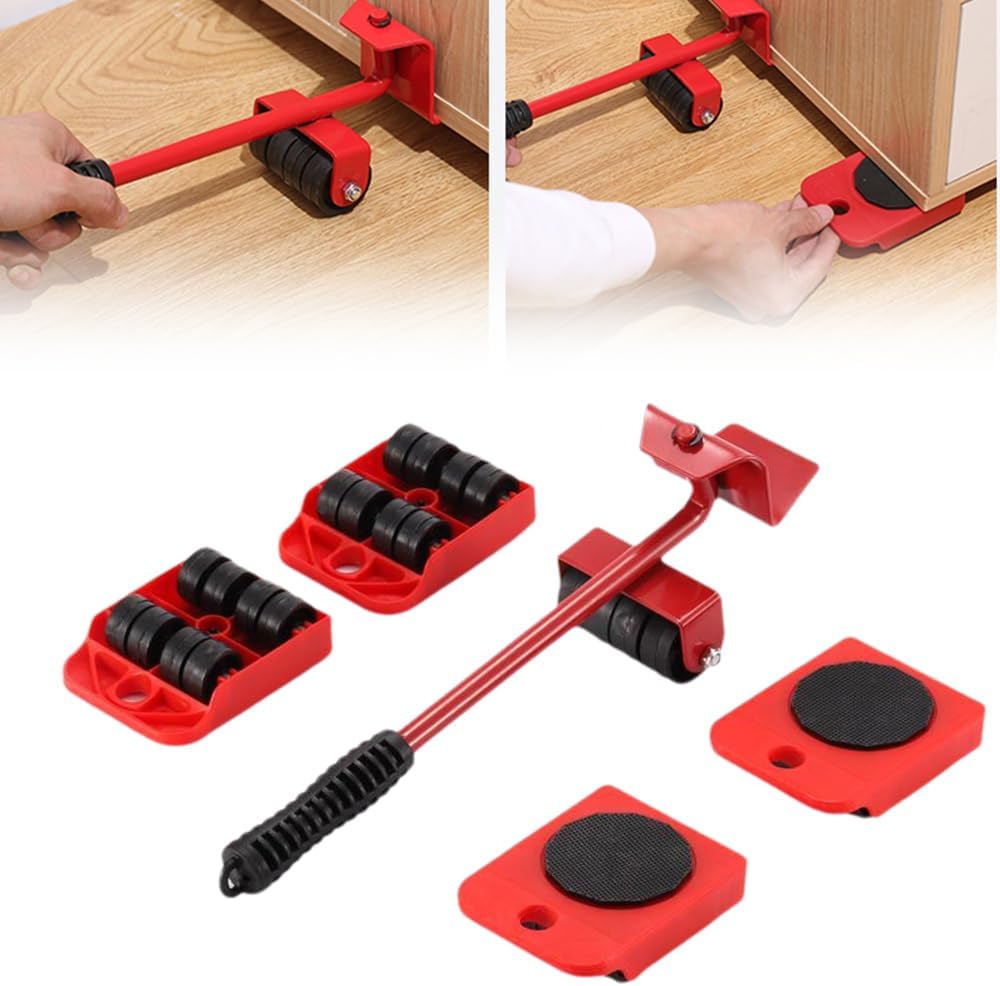 Furniture Lift Mover Tool Set with Adjustable Height Lifting Tool Lever ...