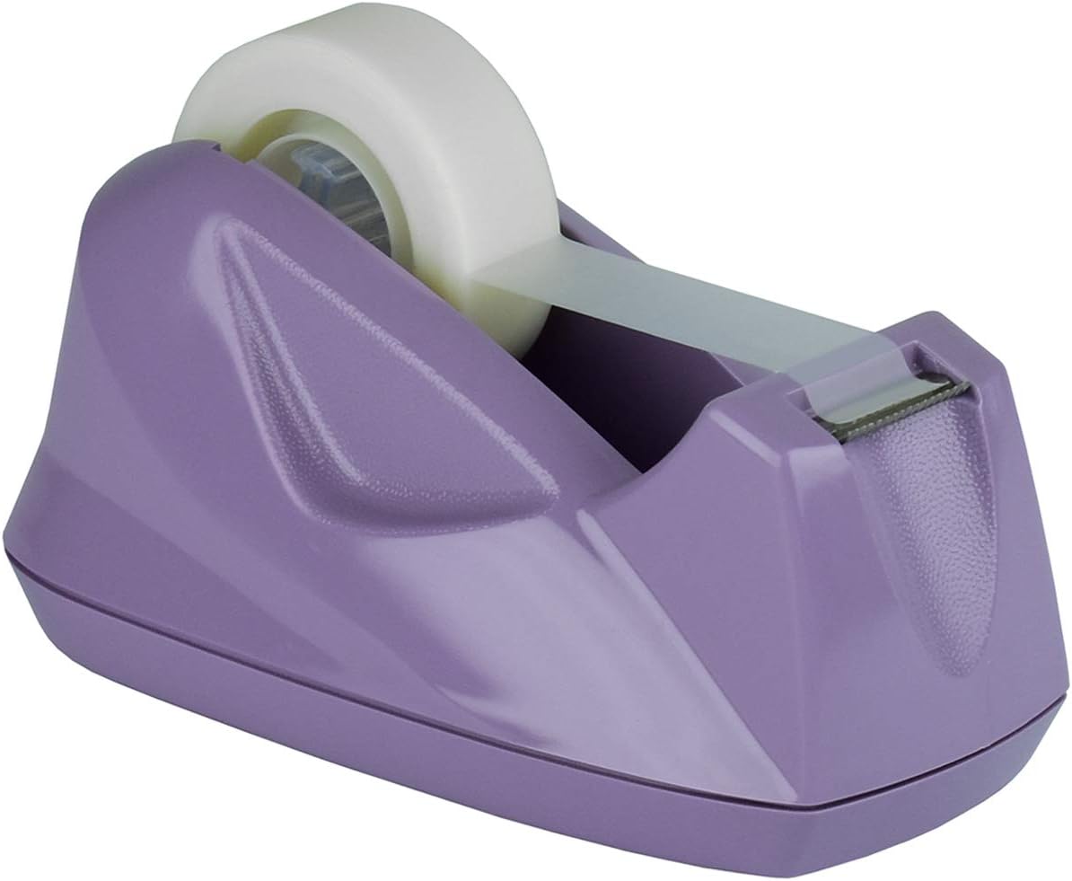 Acrimet Premium Desktop Tape Dispenser, Plastic, Non-Skid Base (Heavy ...