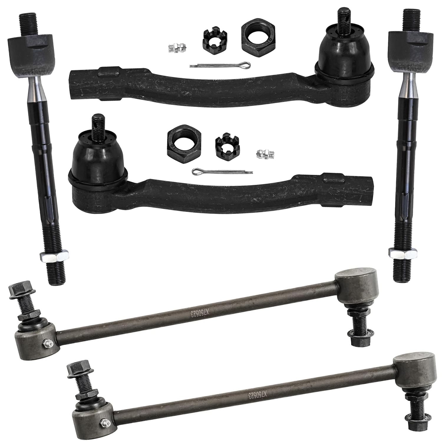 Amazon.com: Detroit Axle - Front 6pc Sway Bars Tie Rods for 2012-2017 ...