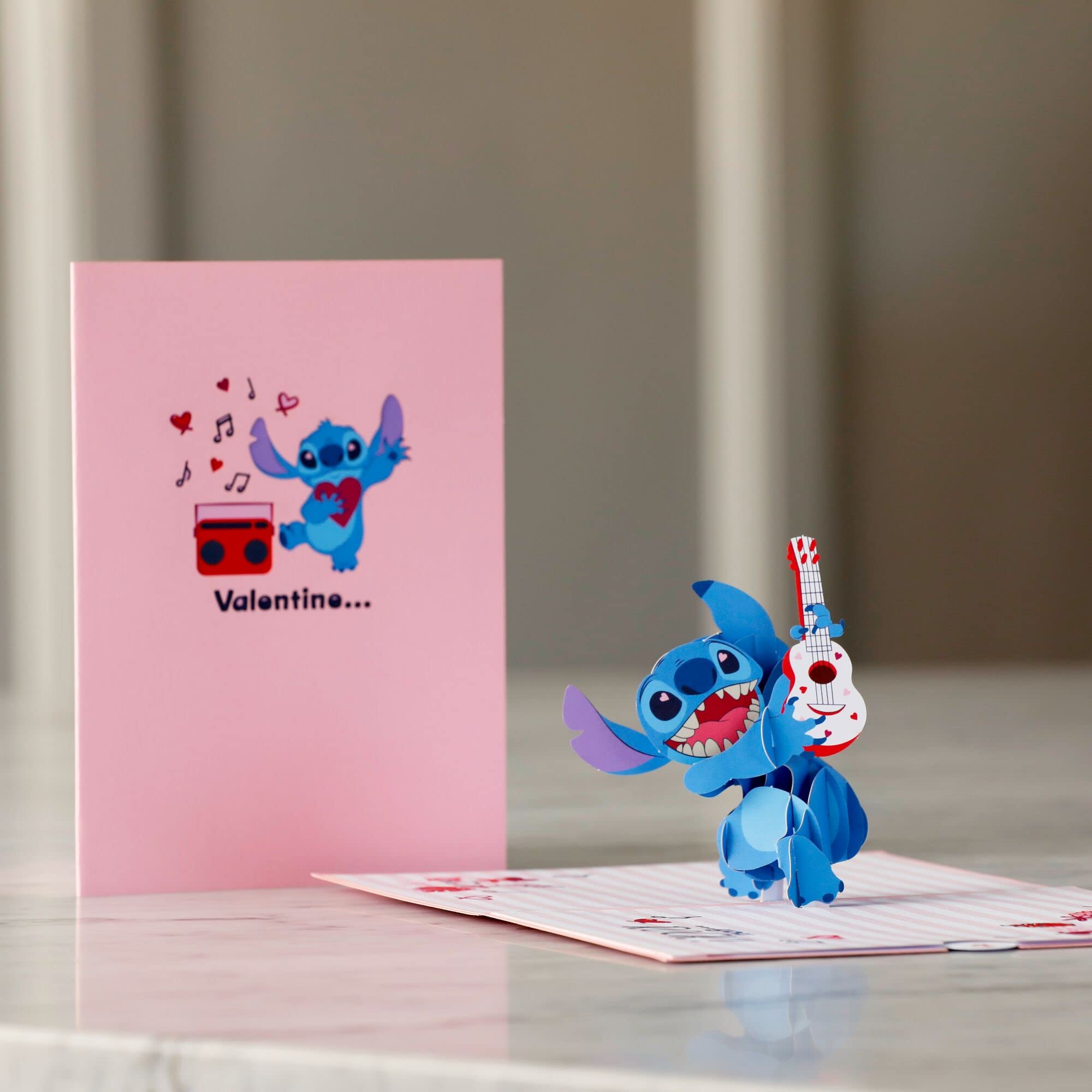 Snapklik.com : Lovepop Disneys Stitch Rockin Valentine Pop Up Card