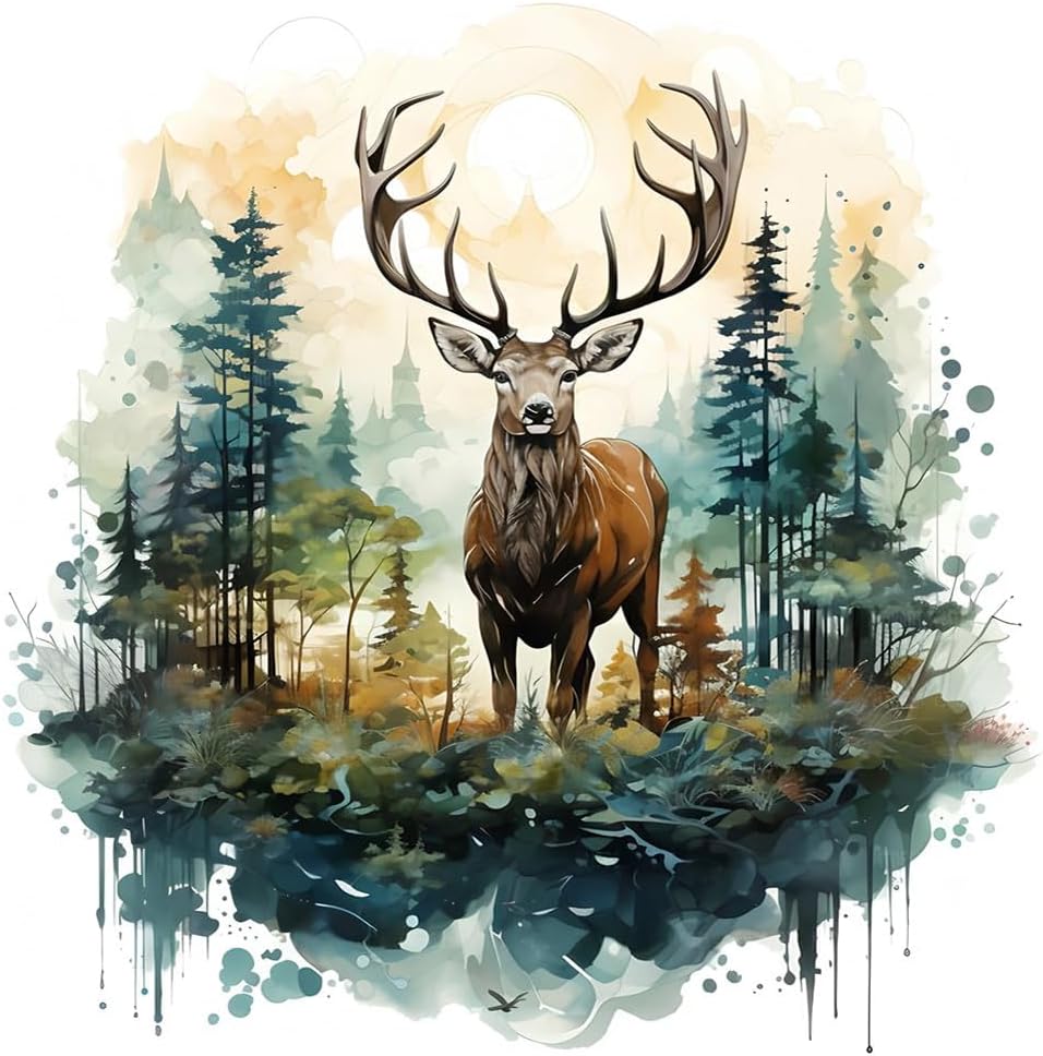Amazon.com: Acudotr Elk Diamond Painting Kits for Adults, 5D DIY ...