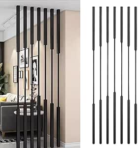 Amazon.com - Wall Partition Room Divider Floor to Ceiling Metal Slats ...