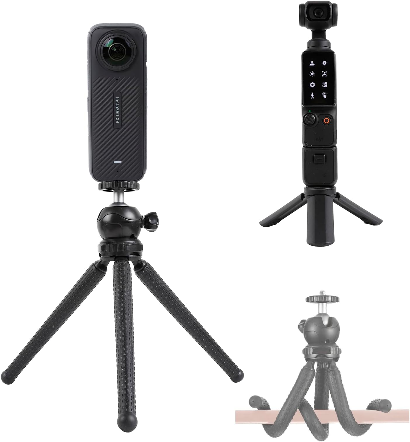 Amazon.com : Selfie Stick Tripod for DJI Osmo Pocket 3 & 2 Camera, Mini ...