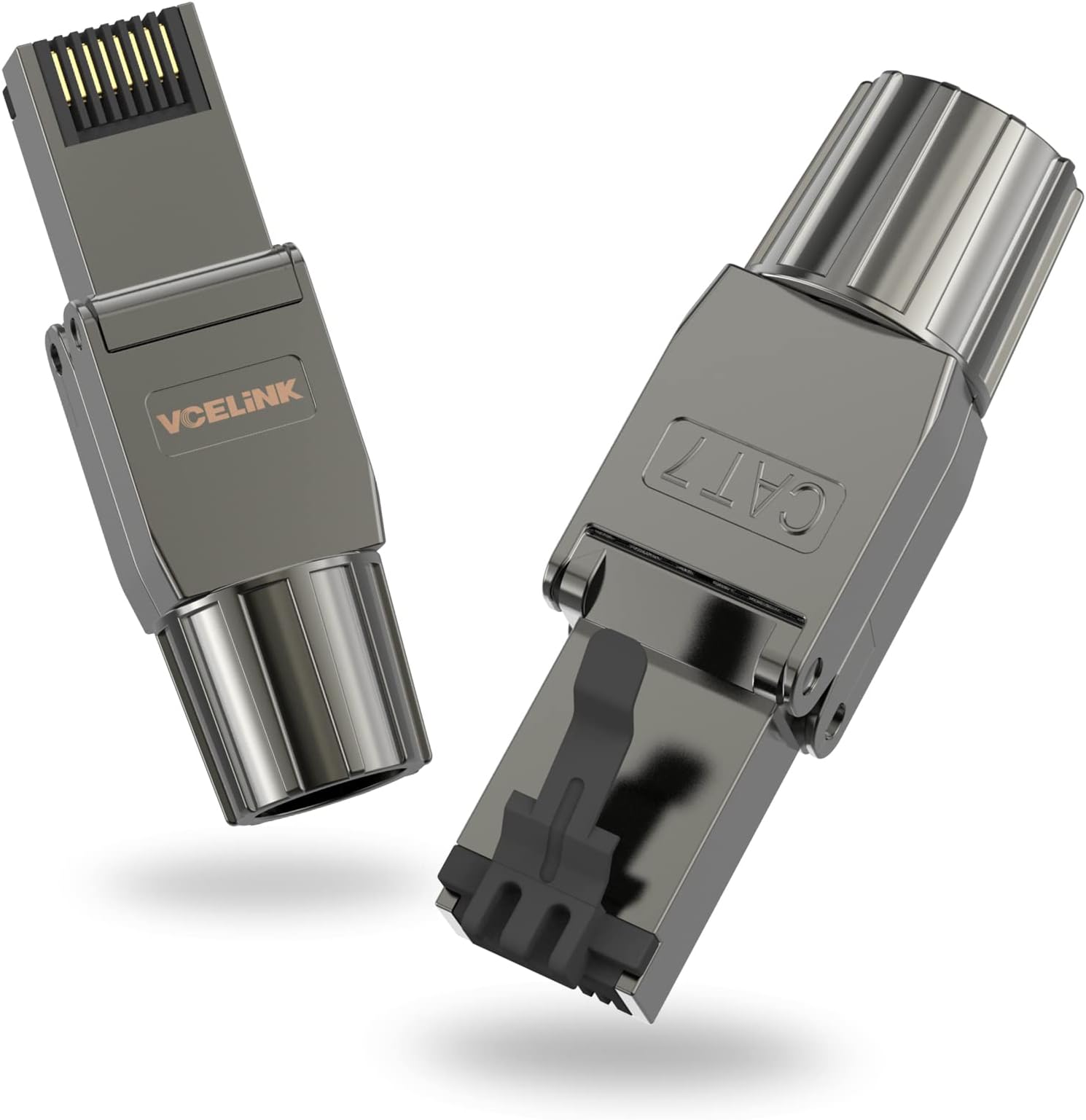 odedo Lot de 50 fiches RJ45 à sertir - Câble plat - Fiche réseau CAT6 ...
