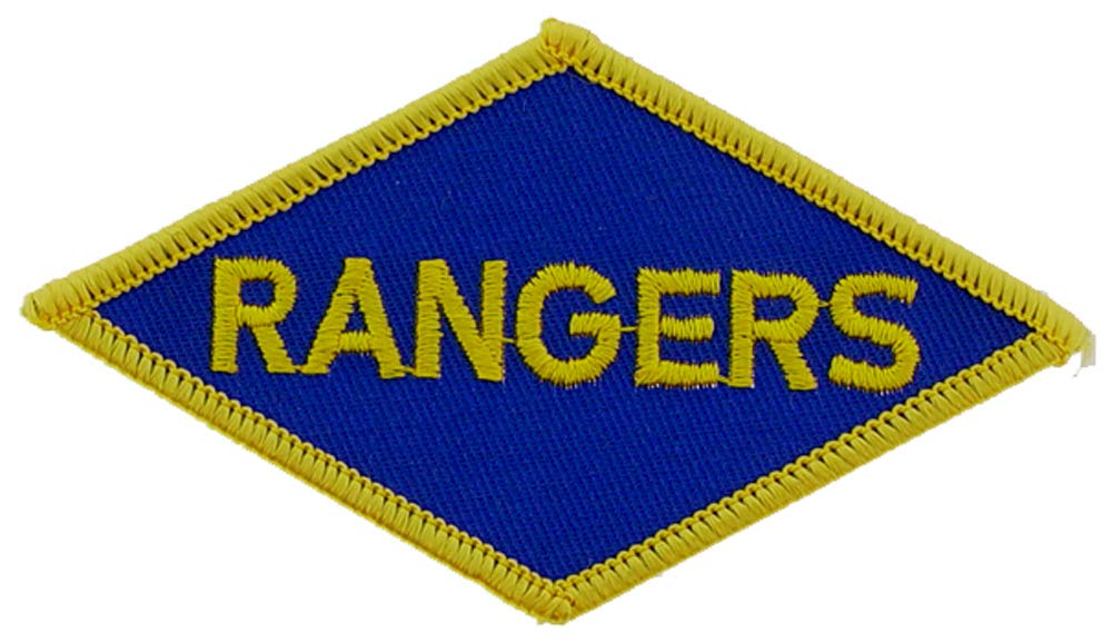 Amazon.com: United States Army Rangers Diamond Shaped Patch, Blue and ...