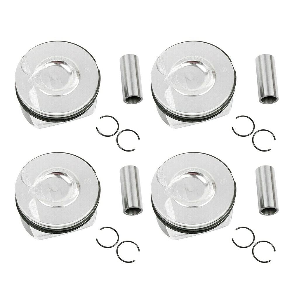 Amazon.com: Kessocco 4pcs Piston & Ring Kit 11257566019 Engine Piston ...