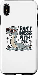 Amazon.com: iPhone XS Max Loch Ness Monster Pun, Dont Ness With Me, Cryptid Nessie Case : Cell ...