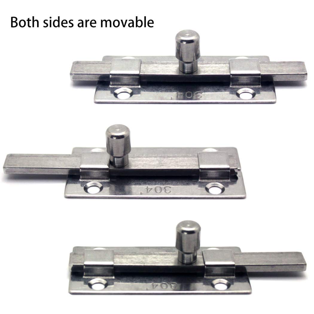 Buy Ktdzone Door Security Slide Latch Lock, 4 inch Barrel Bolt with ...