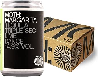 MOTH: Margarita Cocktails Ready To Drink Pre-Mixed Cans, 12 x 125ml, 14 ...