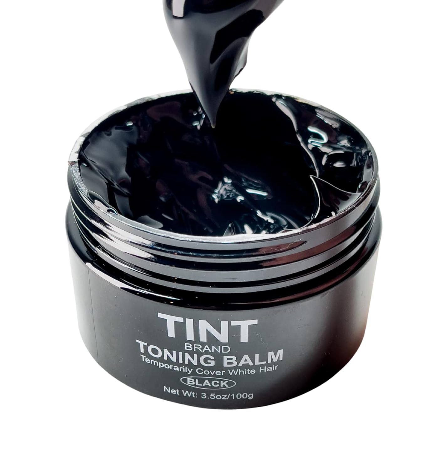 Amazon.com : Tint Black Toning Balm Hair Gel for Men - Temporary Black ...