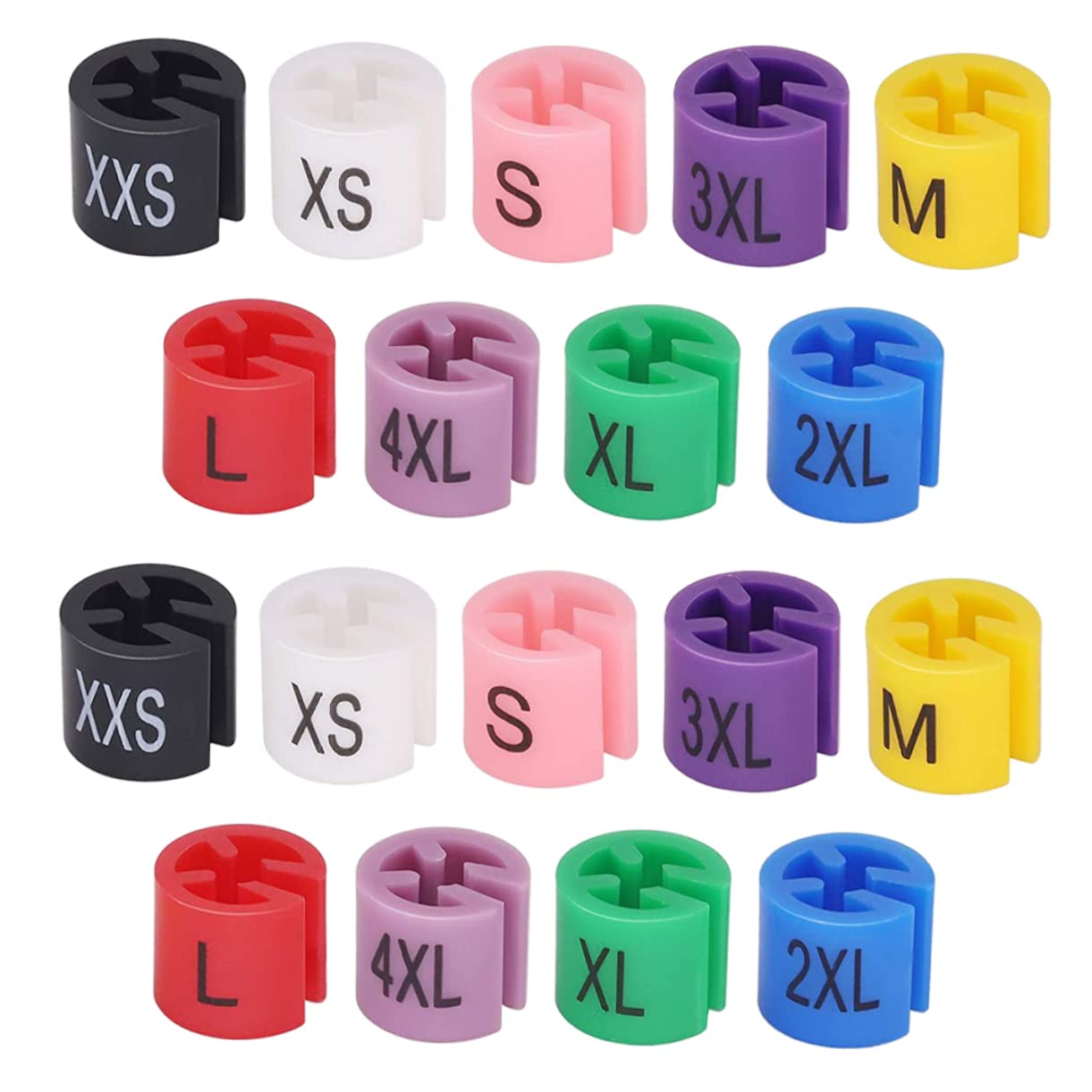 Amazon.com: CHILDWEET 90Pcs Plastic Clothes Hanger Markers Color-Coding ...