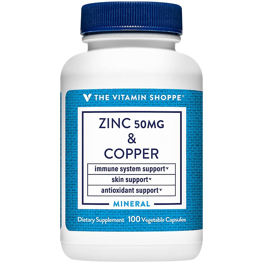 Amazon.com: Zinc with Copper - Supports Immune Health - 50 MG (100 ...