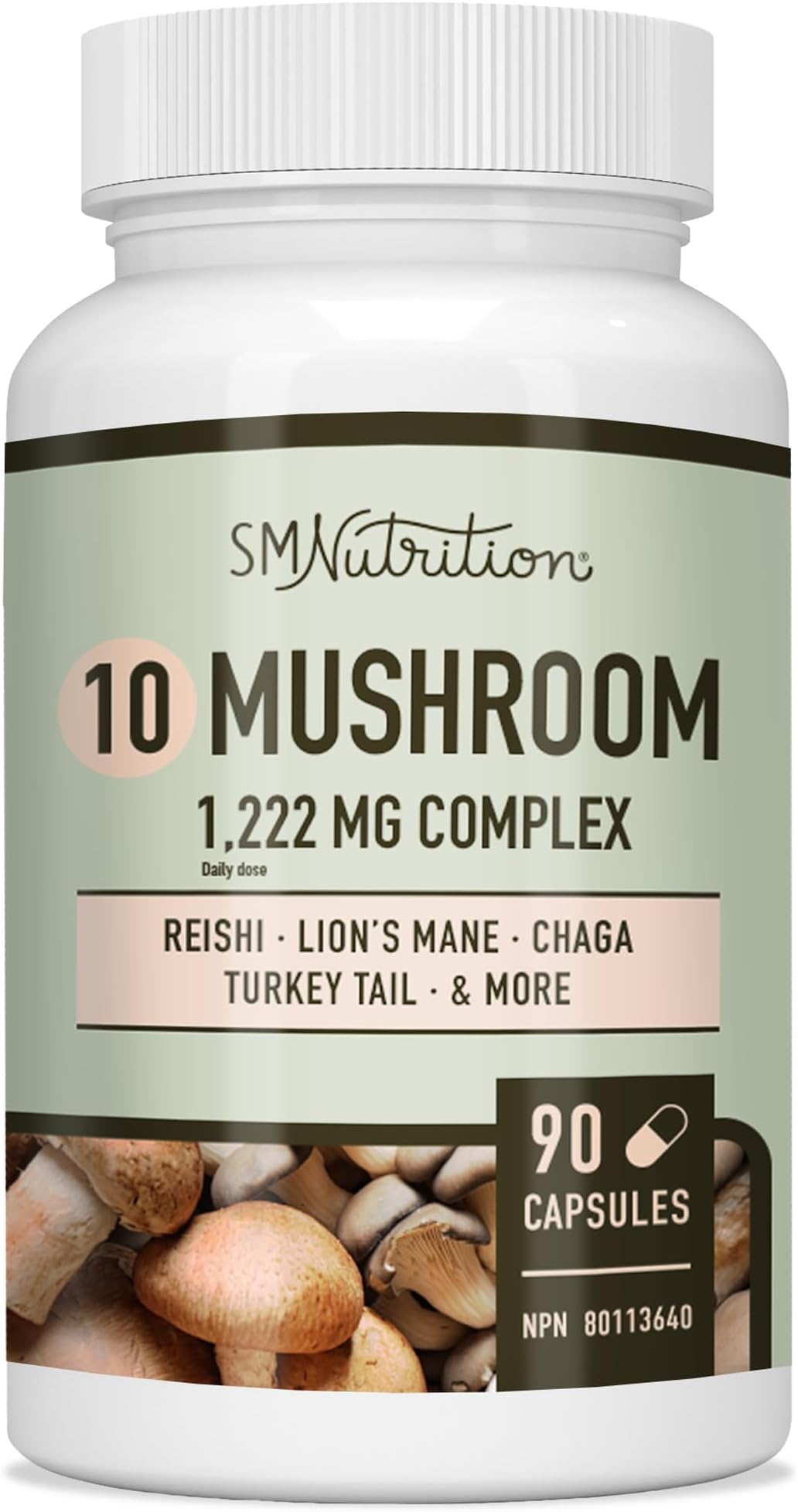 Amazon.com: Mushroom Supplement 10x Complex - Lions Mane, Turkey Tail ...