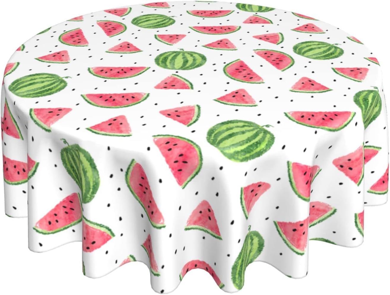 Amazon.com: Vodbne Watermelon Round Tablecloth 60 Inch for Indoor and ...