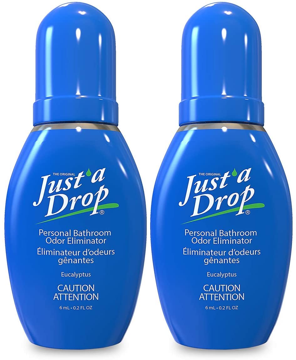 Just a Drop Toilet Odour Eliminator, Eucalyptus, 6 ml (Pack of 2, Total ...