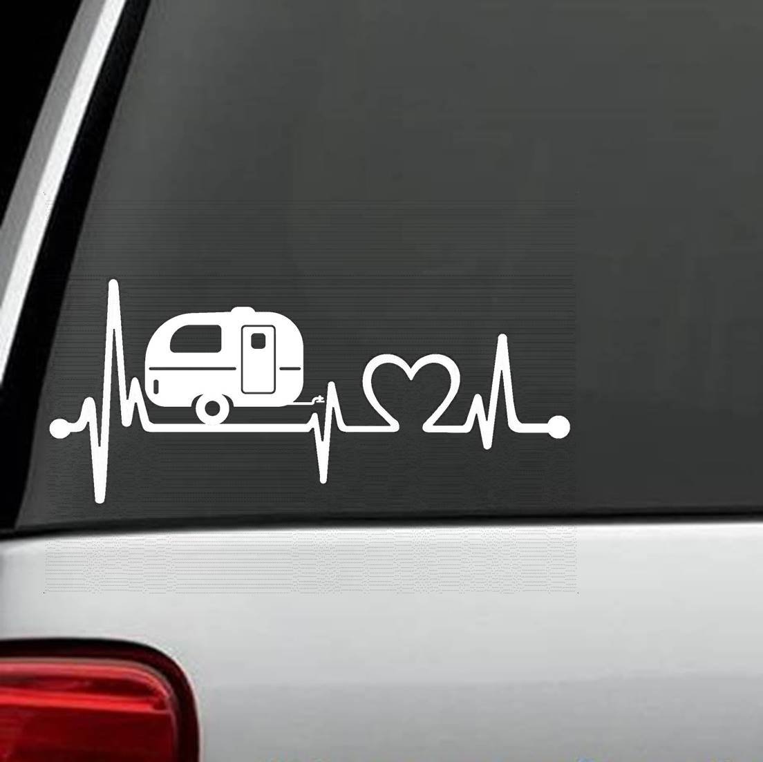 Bluegrass Decals F1026 Camper Travel Trailer Heartbeat Lifeline Decal ...