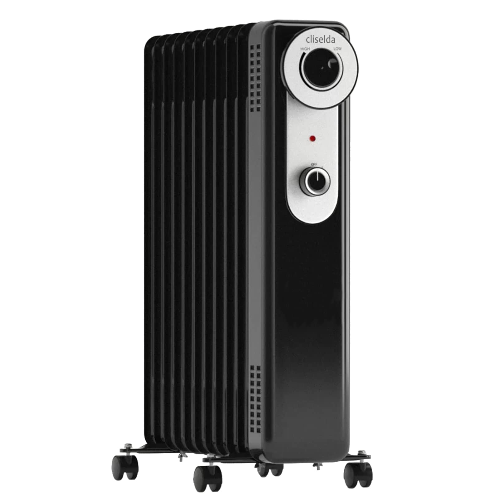 Cliselda 2500w Oil Filled Radiator Free Standing Oil Heaters Home ...