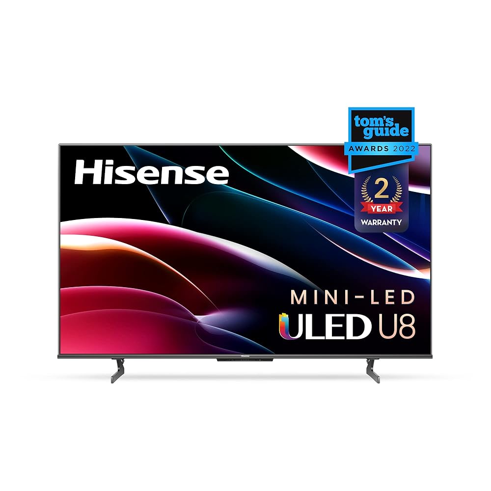 Hisense 75U8H QLED Series Quantum 4K ULED Mini-LED 75-Inch Class Google ...