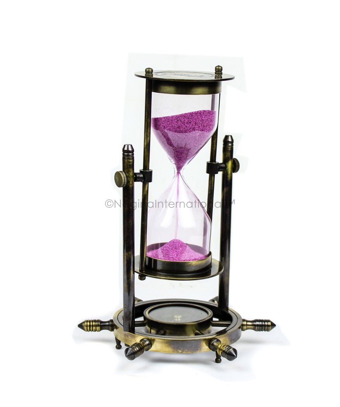 Amazon.com: 10.5" Antique Nautical Maritime Sand Timer | Hourglass with ...