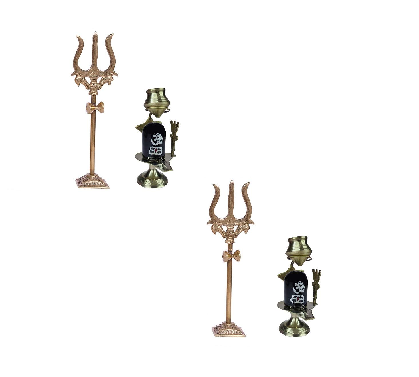 Buy Uniqon Combo of 2 Pcs Trishul Statue with Square Stand and 2 Pcs ...