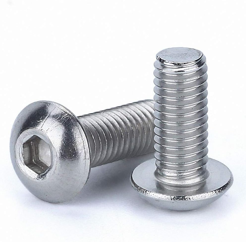 Button Head Screws Allen Socket Bolts A2 304 Stainless Steel ...