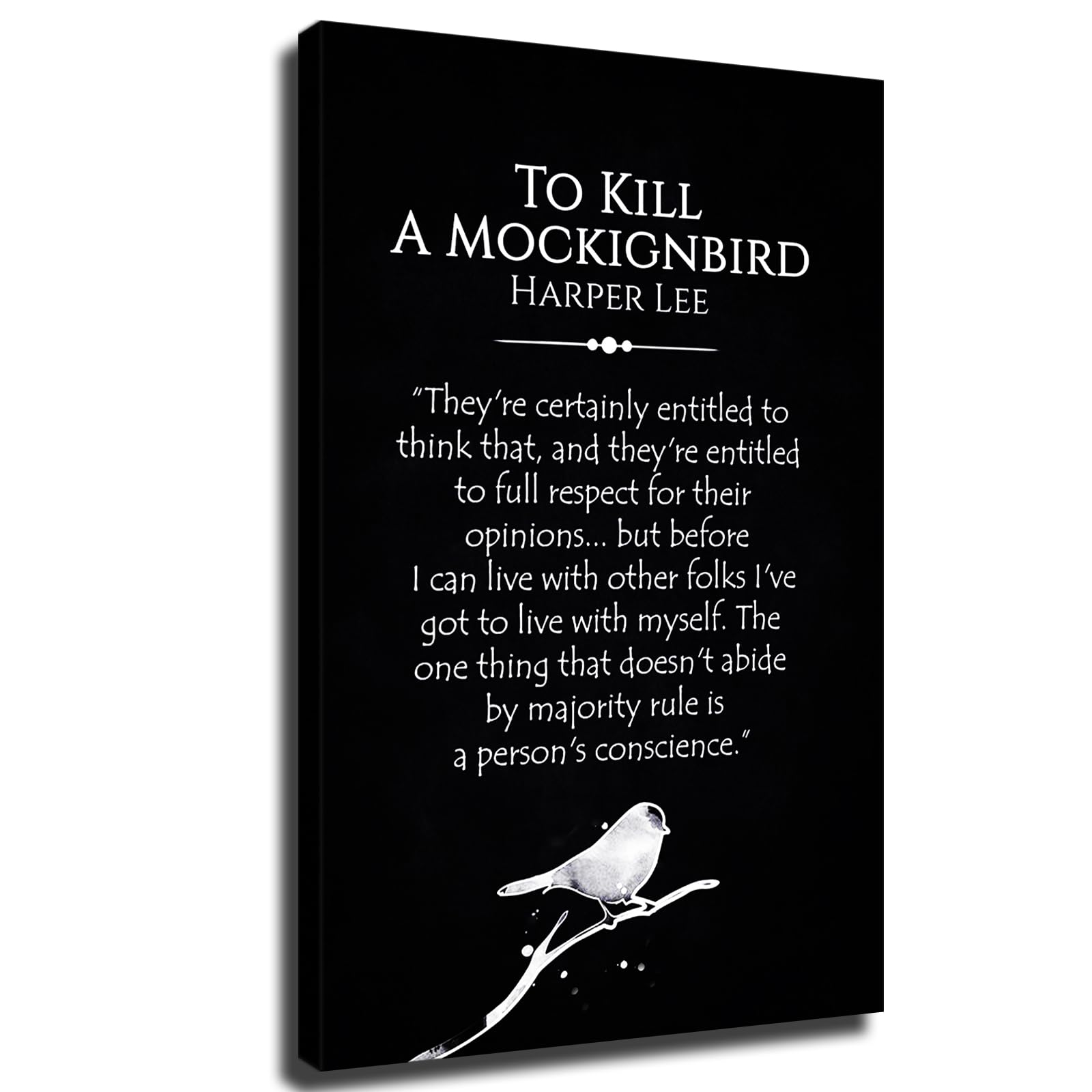 Amazon.com: Generic To Kill A Mockingbird Quote Poster Poster Canvas ...
