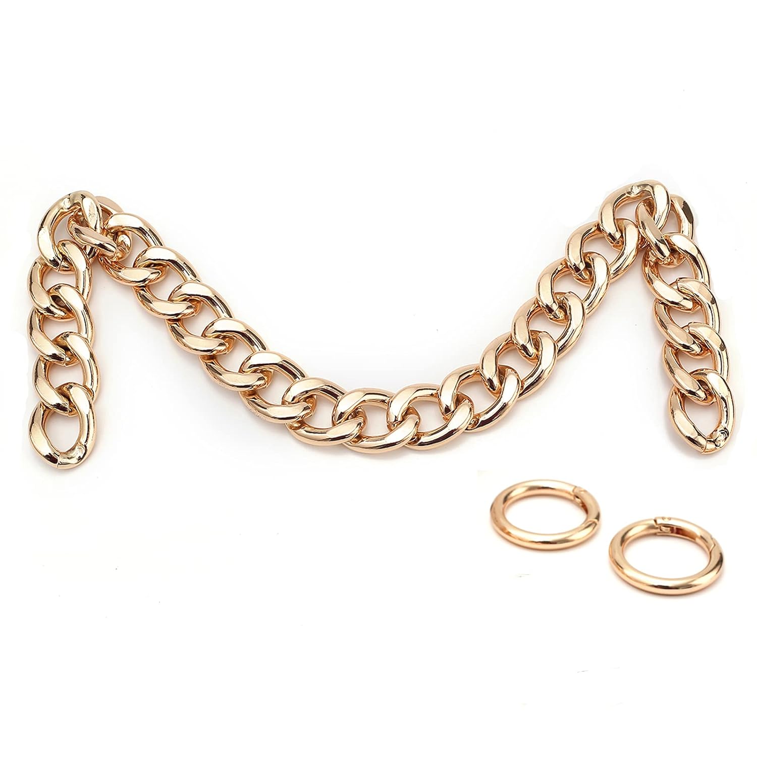 Xiazw DIY Heavy Chunky Aluminum Metal Purse Handle Bag Chain Charms ...
