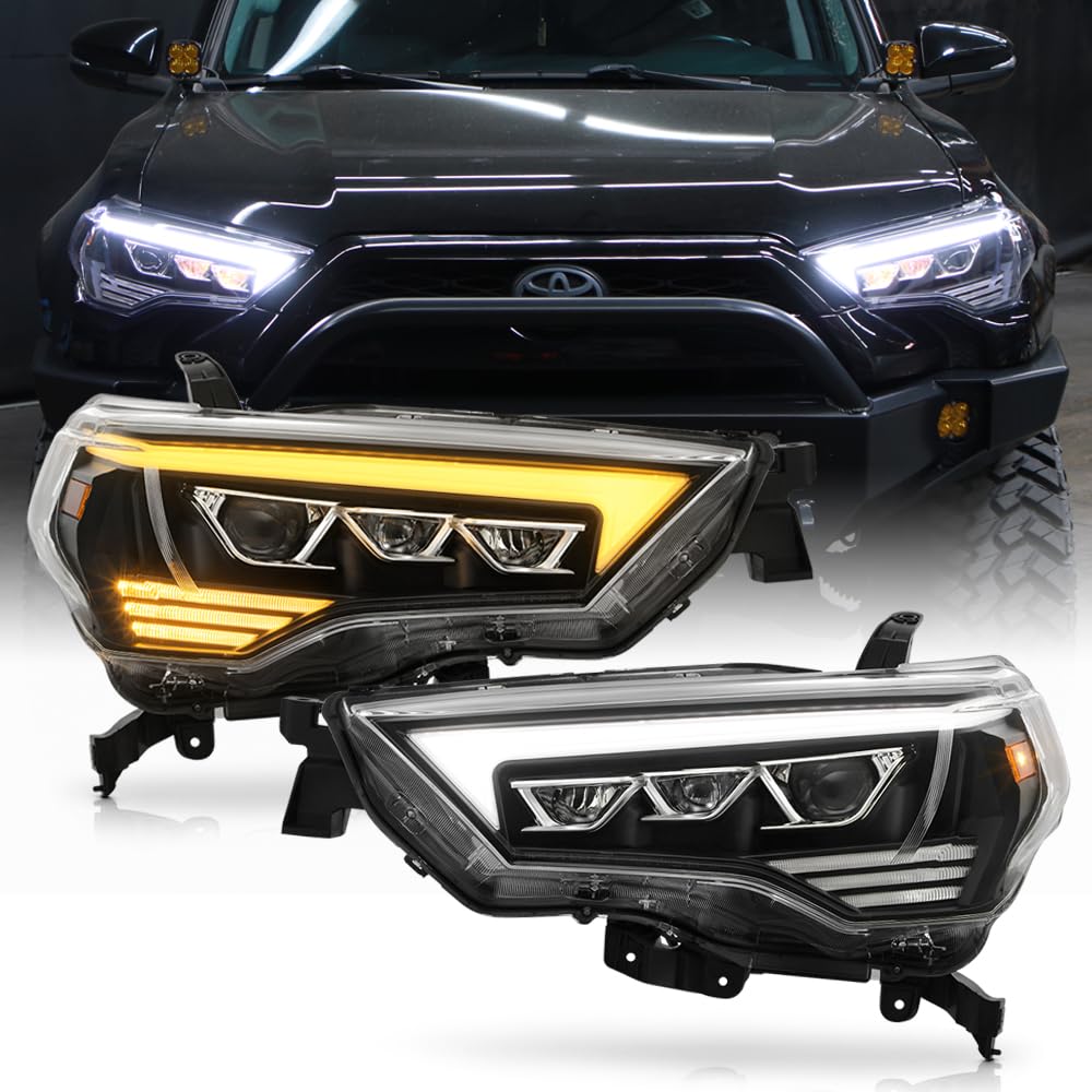 Snapklik.com : For 2014-2020 Toyota 4Runner Black LED Tube Switchback ...