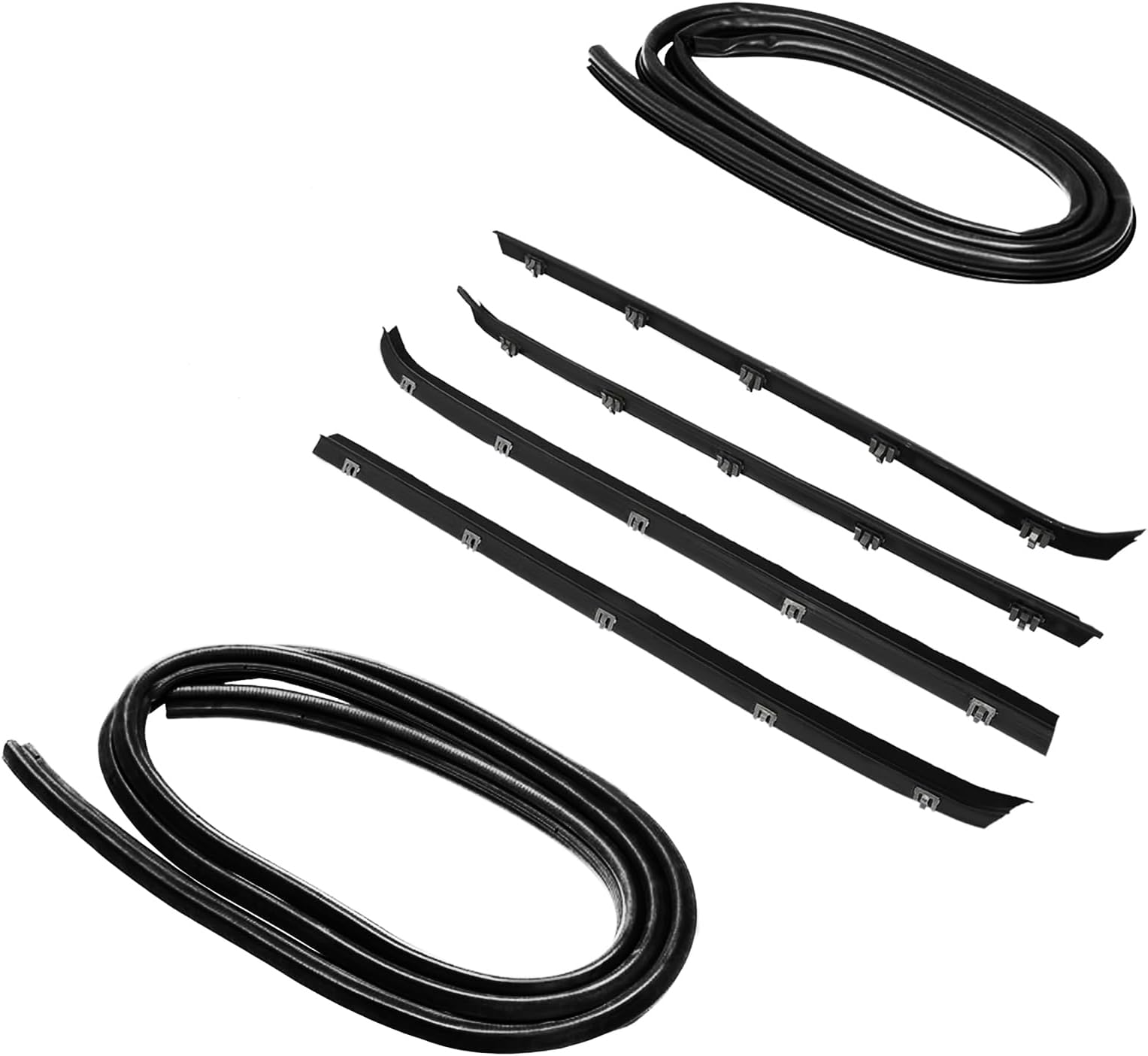 Amazon.com: Inner & Outer Window Sweep Felts Seals Weatherstrip 4 Pc ...