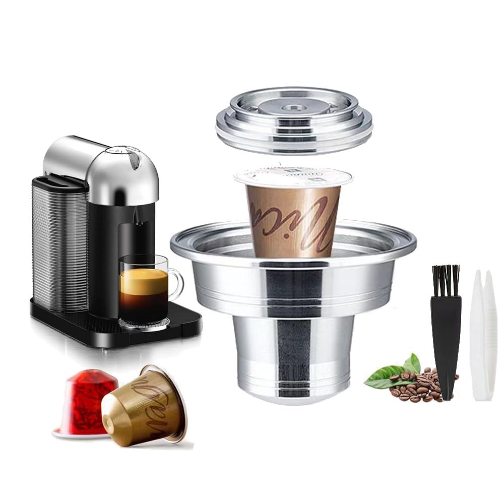 Amazon.com: Stainless Steel Ver tuo Converter,Reusable Coffee Pods ...