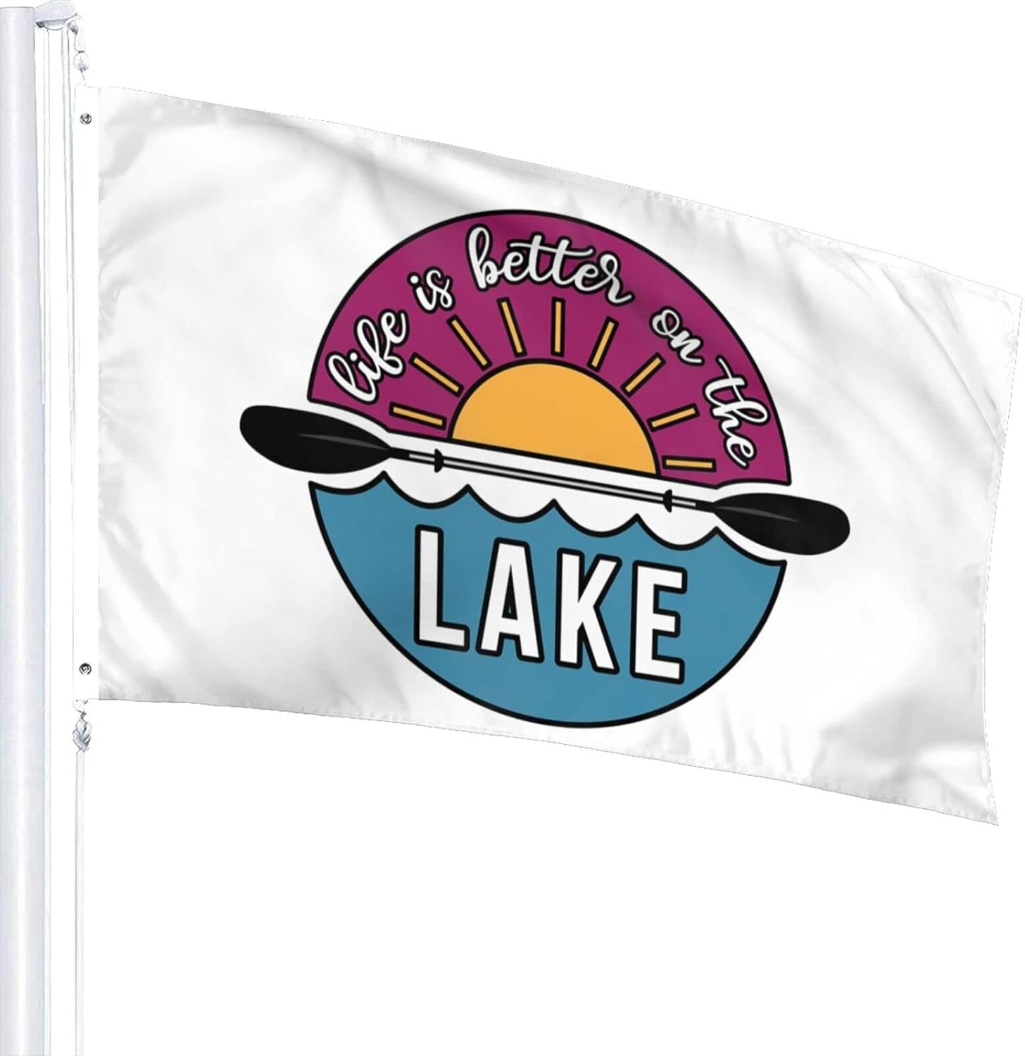 Amazon.com: Life is Better On The Lake 3x5 Ft Garden Flag Decor Outdoor ...