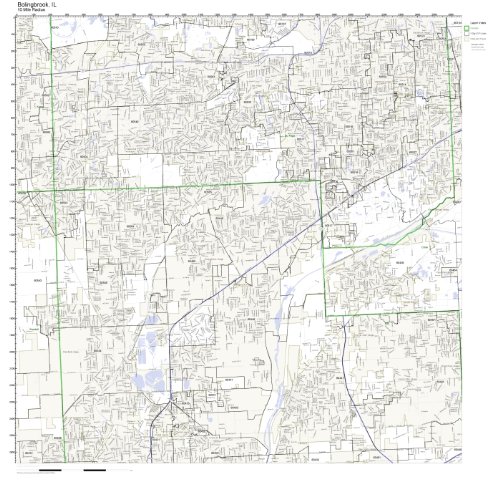 Bolingbrook, IL ZIP Code Map Not Laminated: Amazon.com: Office Products