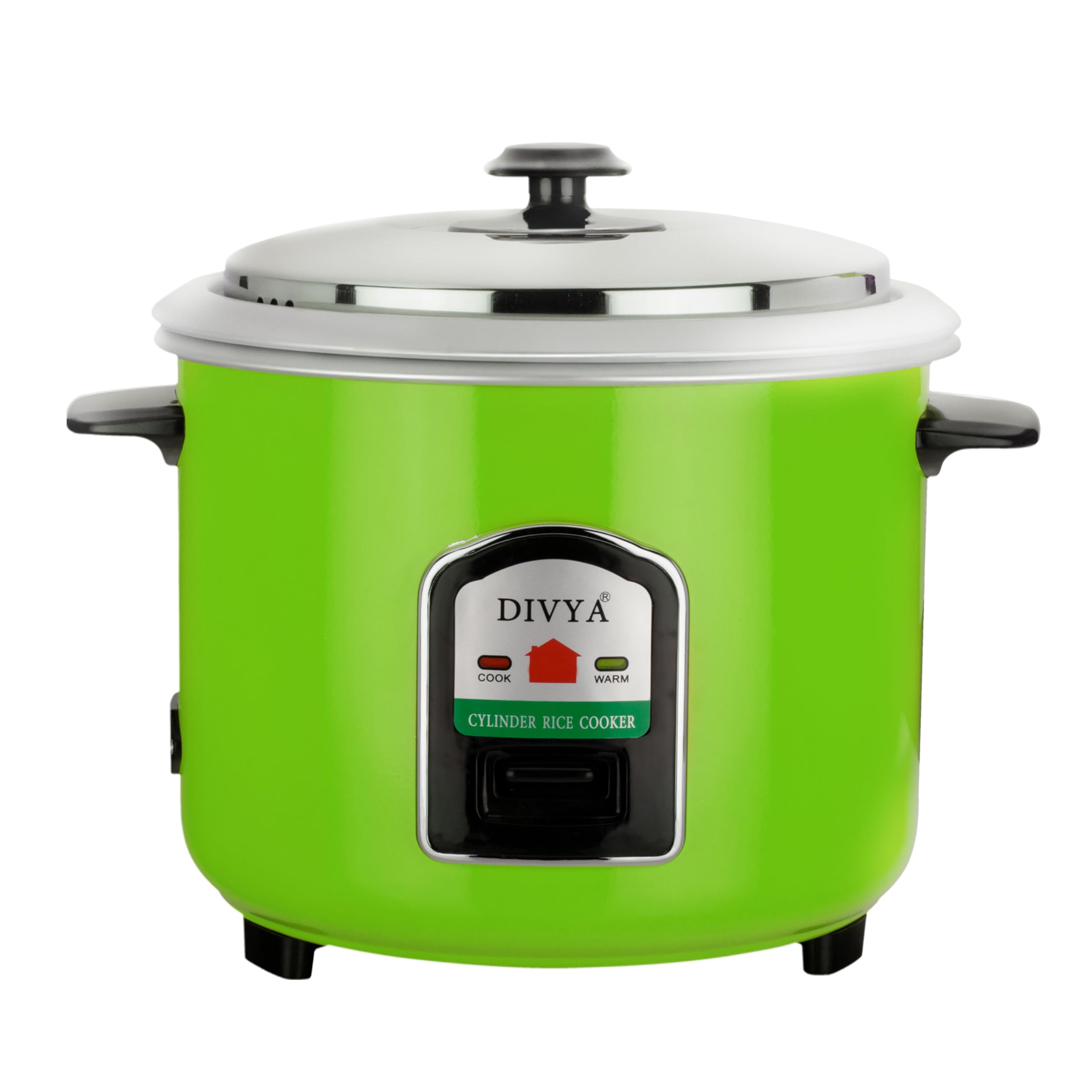 Buy DIVYA 1.8 Litres Green Cylinder Double Pot Rice Cooker | 700 Watts ...