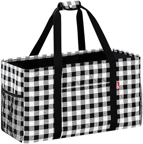 Amazon.com: RVSNQ Extra Large Utility Tote Bag, Foldable Reusable ...