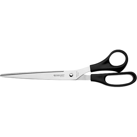 Westcott 10 inch Easy Grip Soft Grip Scissor - Black/Blue : Amazon.co ...