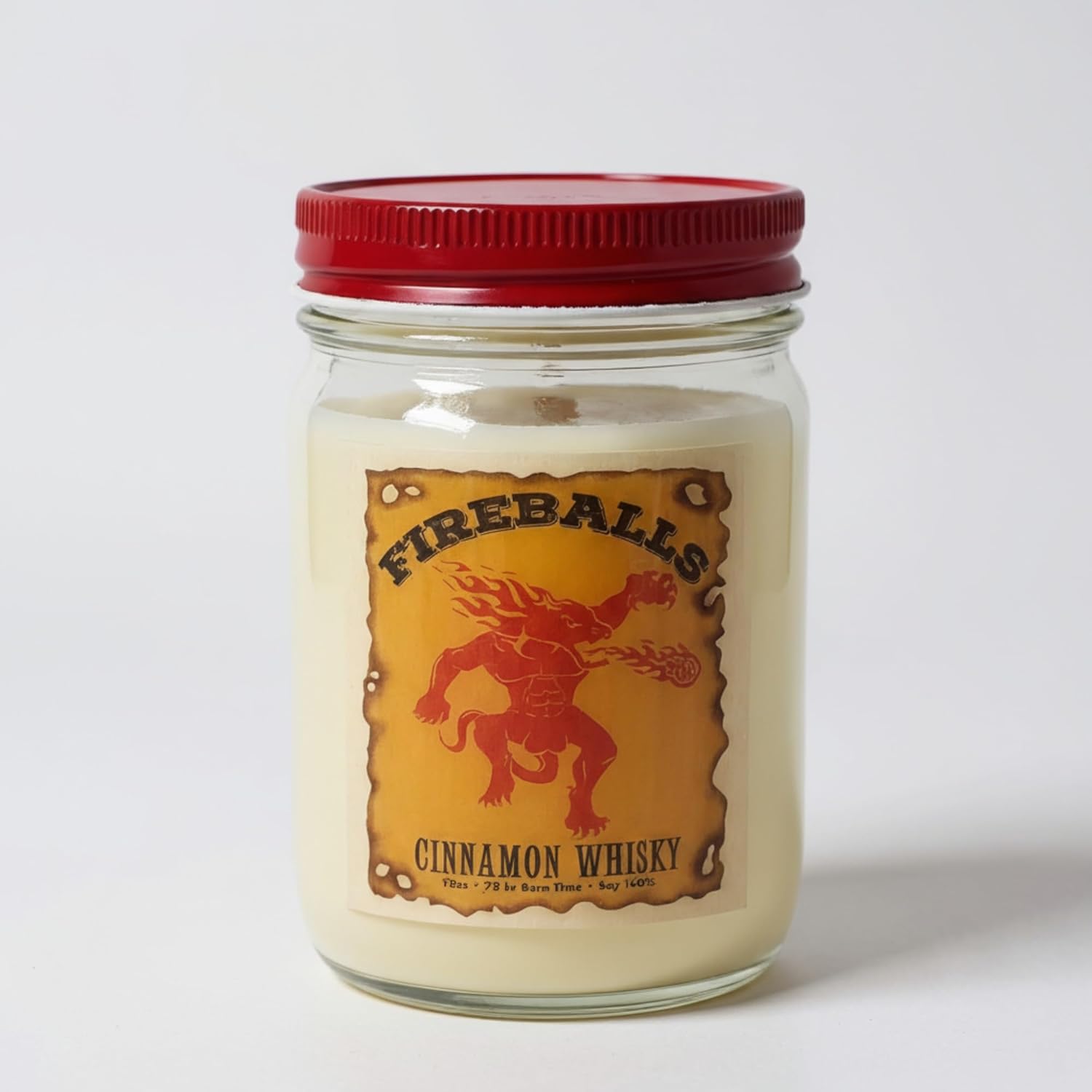 Amazon.com: Fireballs Cinnamon Whisky Candle ~ A Candle with Nuts All ...