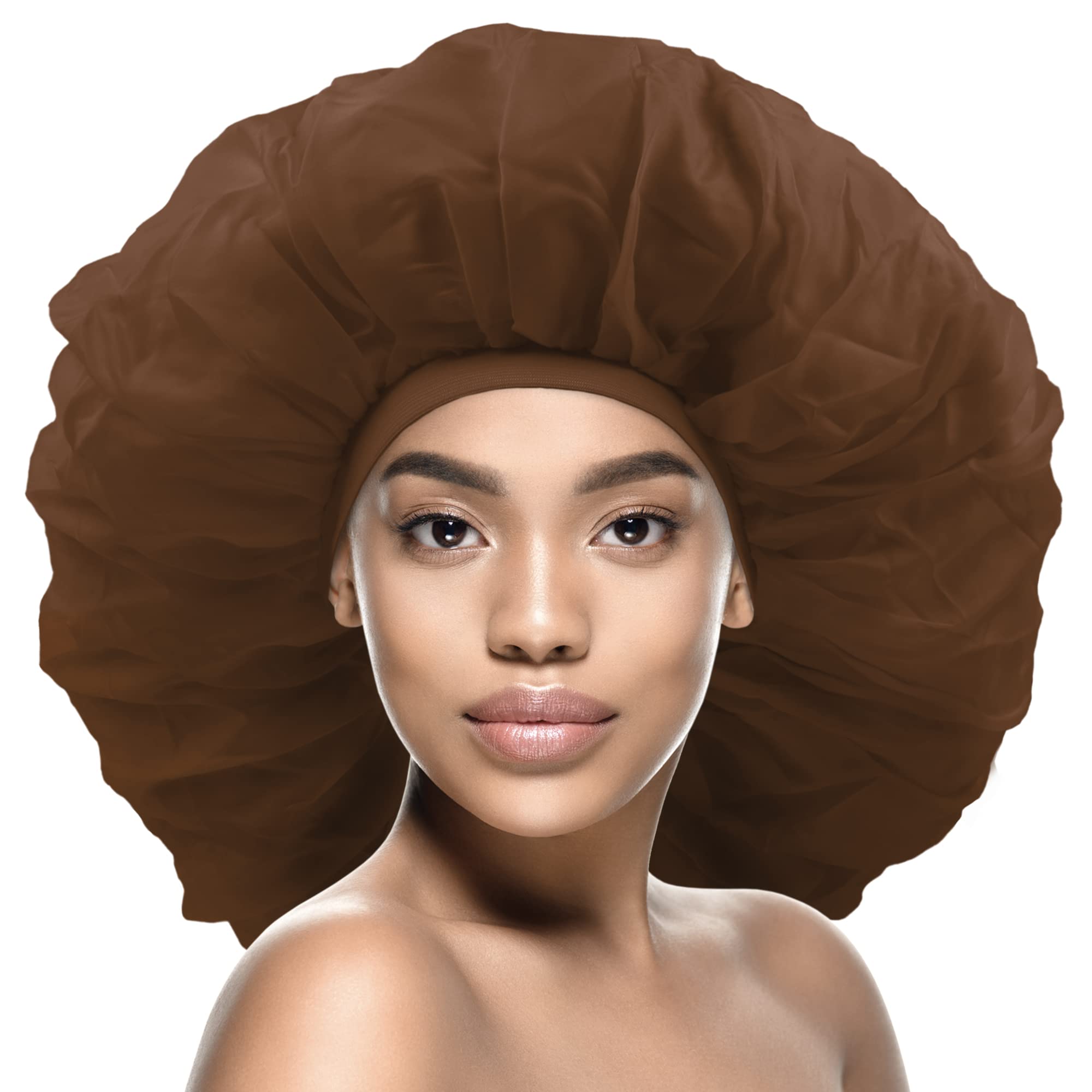 Amazon.com : DONNA Satin Sleep Cap for Women Black Women Hairstyles ...